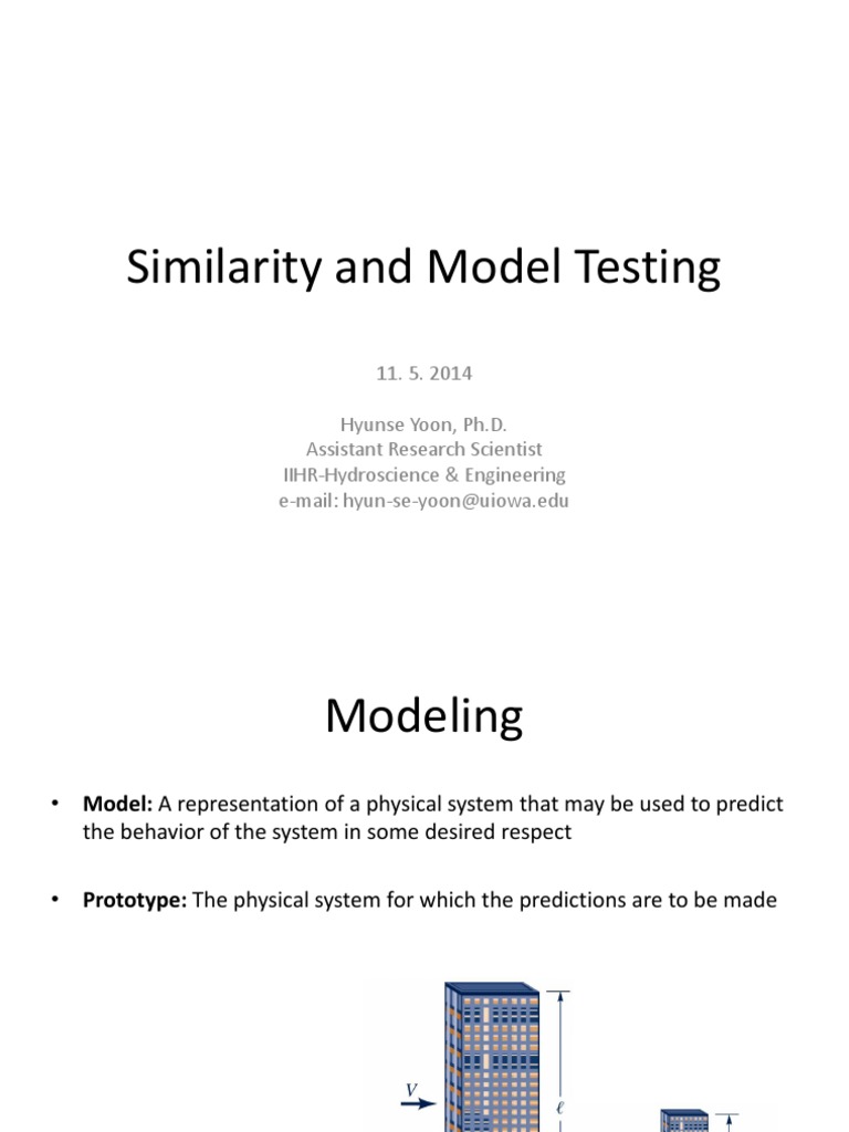 Similarity and Model Testing | PDF | Fluid Dynamics | Viscosity