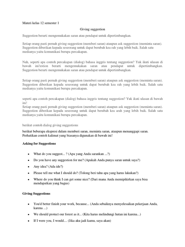 Materi Kelas 12 Semester 1 PDF | PDF