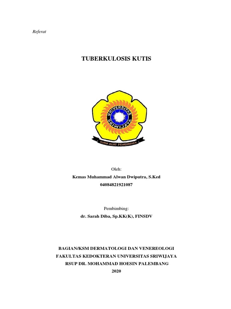 Tuberkulosis Kutis: Referat | PDF | Kesehatan Holistik