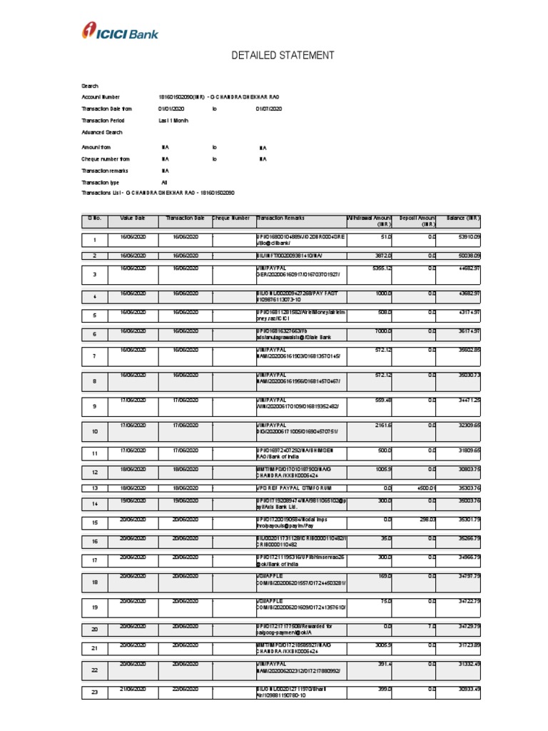 OpTransactionHistory01 07 2020 | PDF | Financial Transaction | Payments