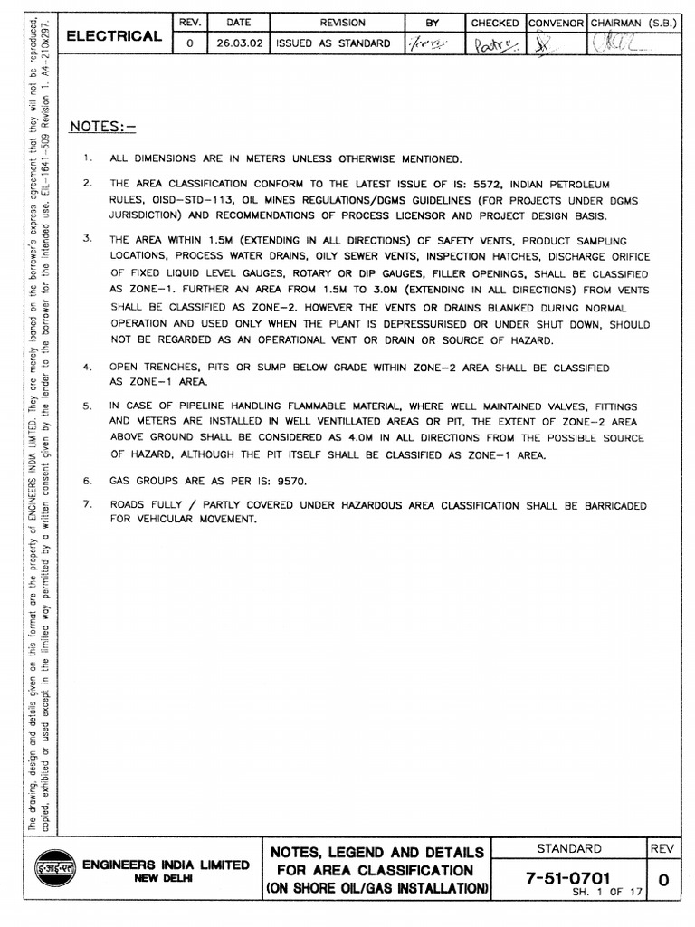 7-51-0701rev0 Area Classification PDF | PDF