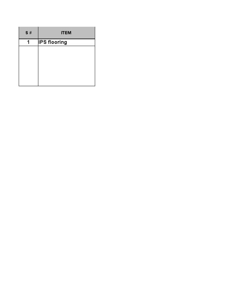 BOQ IPS Flooring | PDF