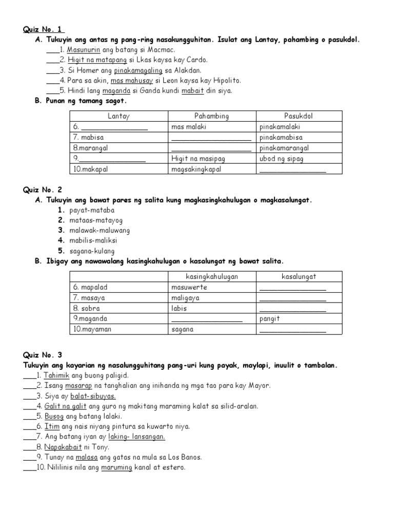 2nd Grading | PDF