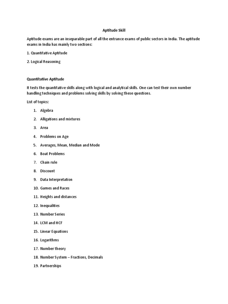 Logical Reasoning - Topics - Define | PDF | Reason | Logic
