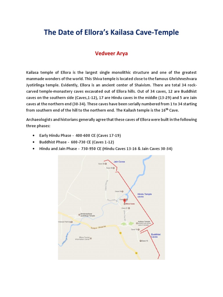 The Date of Elloras Kailasa Cave-Temple PDF | PDF | Religion And Belief