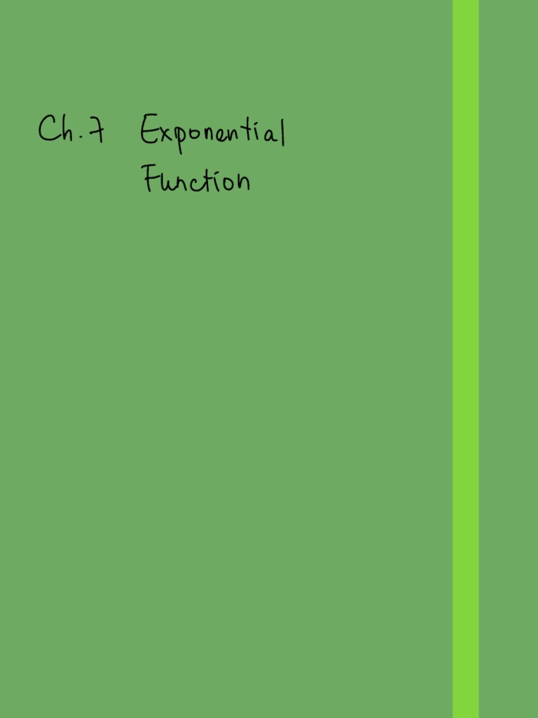 Understanding Exponential Functions | PDF | Mathematical Objects | Combinatorics