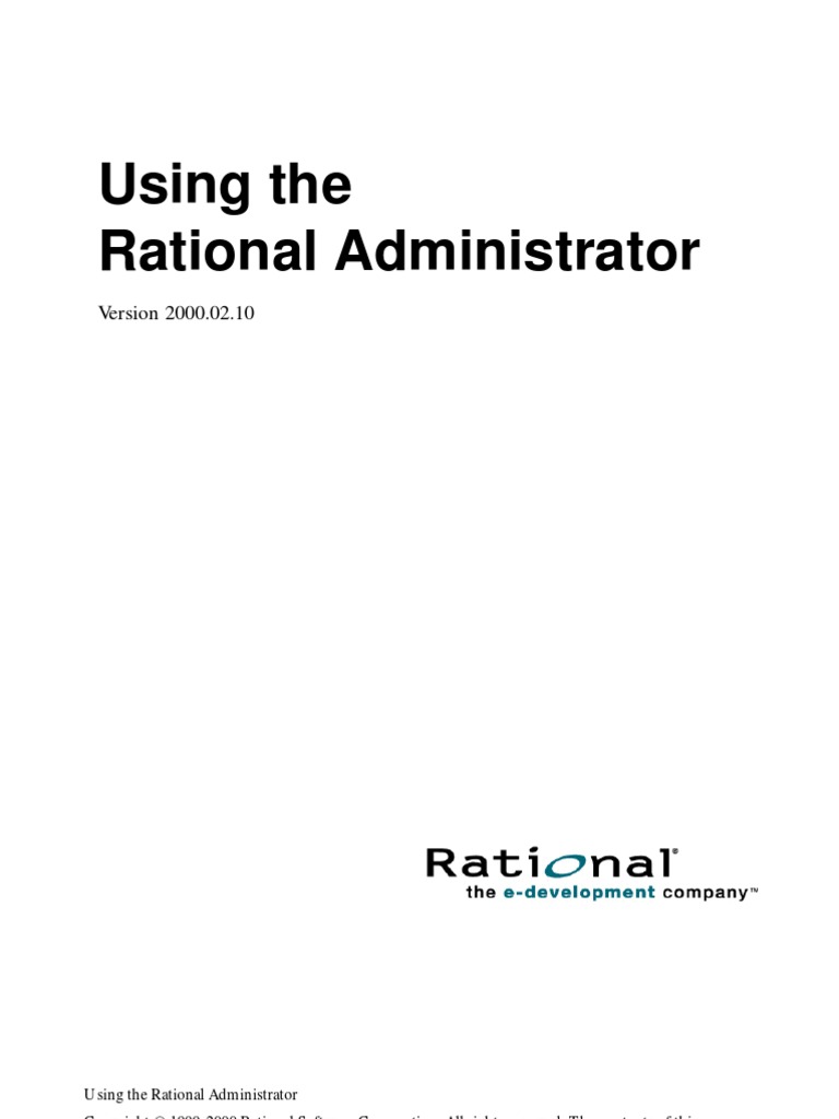 Using The Rational Administrator | PDF | Microsoft Access | Databases