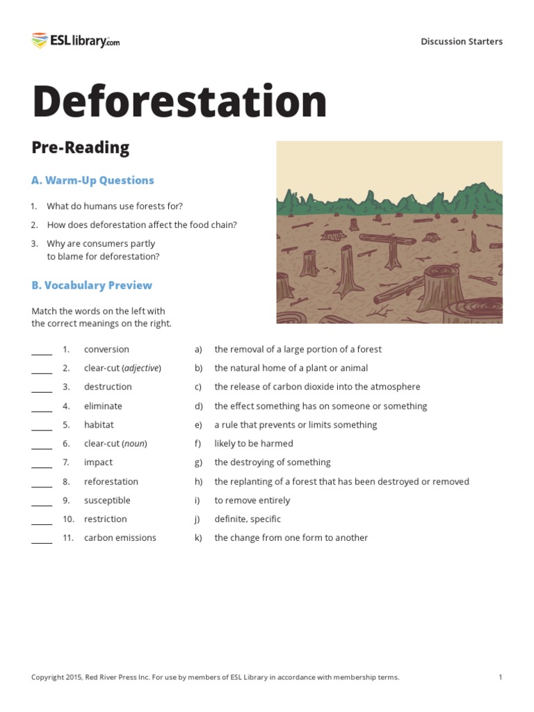 72 Deforestation Can Student | PDF | Deforestation | Forests
