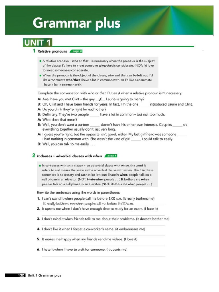 Grammar Plus 1-2 PDF | PDF