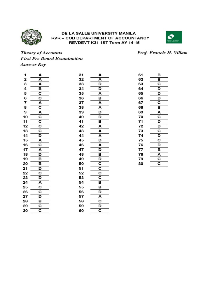 MIDTERMS - FHV - REVDEVT TOA Answer Key PDF | PDF