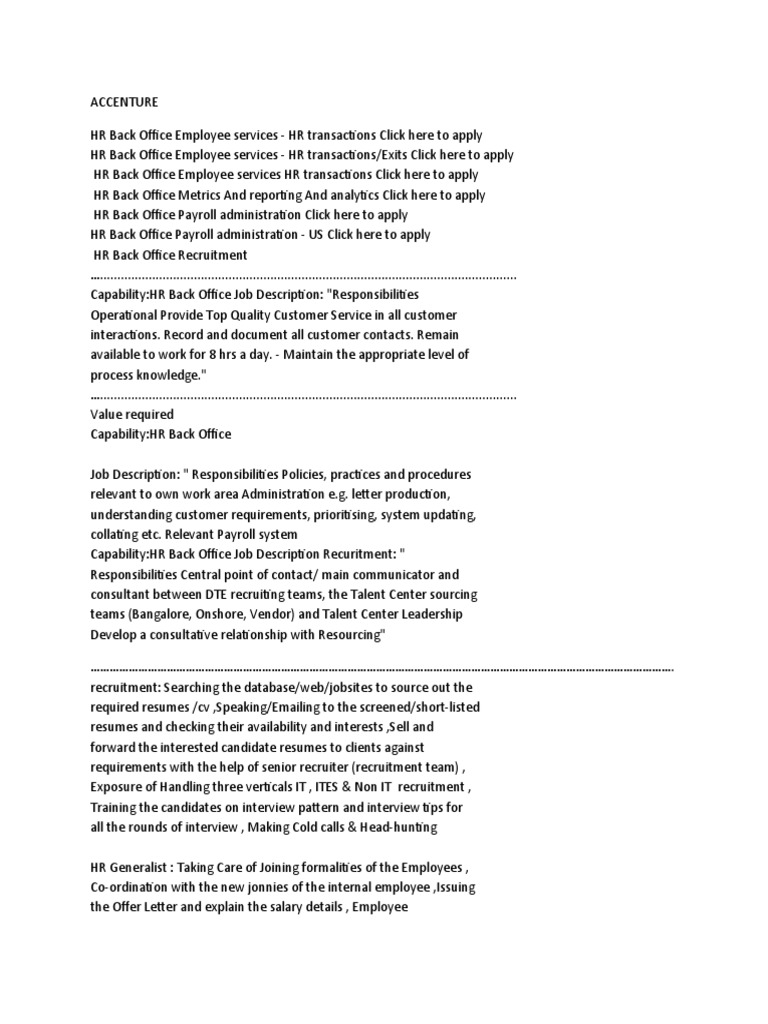 ACCENTURE | PDF | Human Resource Management | Recruitment