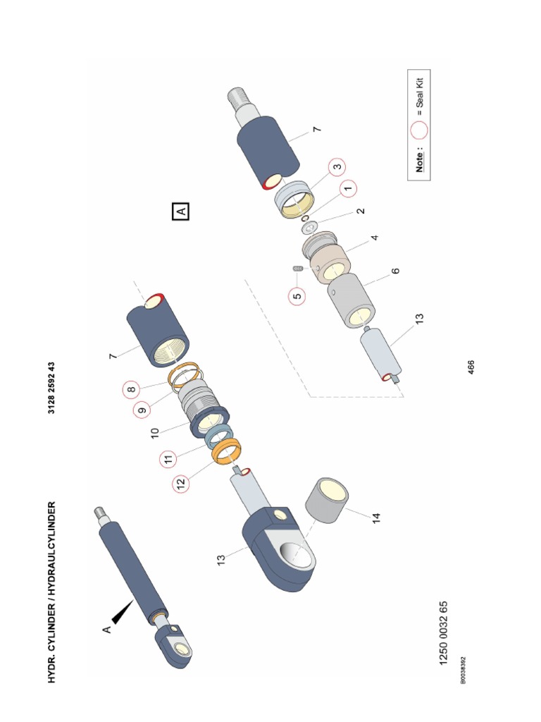 CYLINDER NP 3128 2594 43 KIT-3128 2594 54 Boomer-282 CATALOGO DE PARTES ...