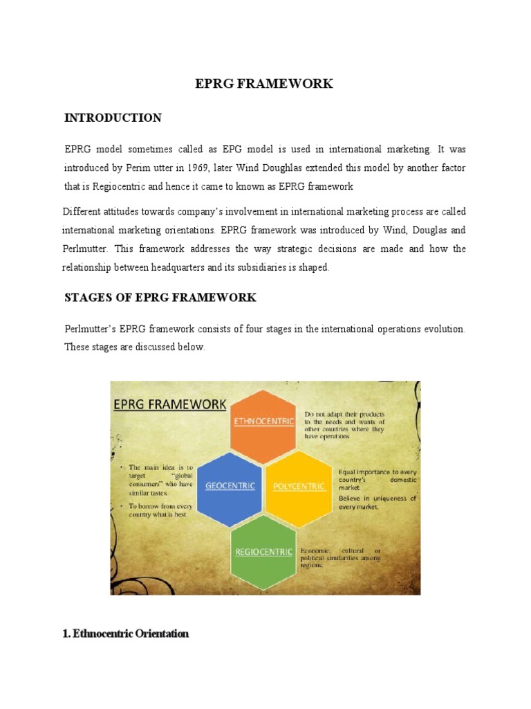 EPRG Framework Explained | PDF | Policy | Business