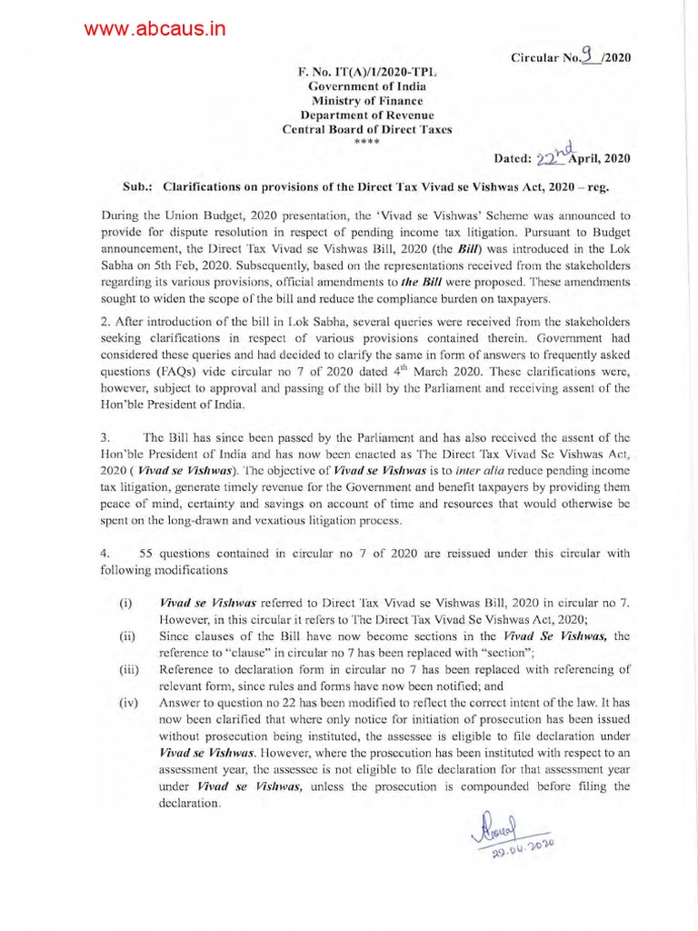Circular No 9 2020 PDF | PDF | Business | Law