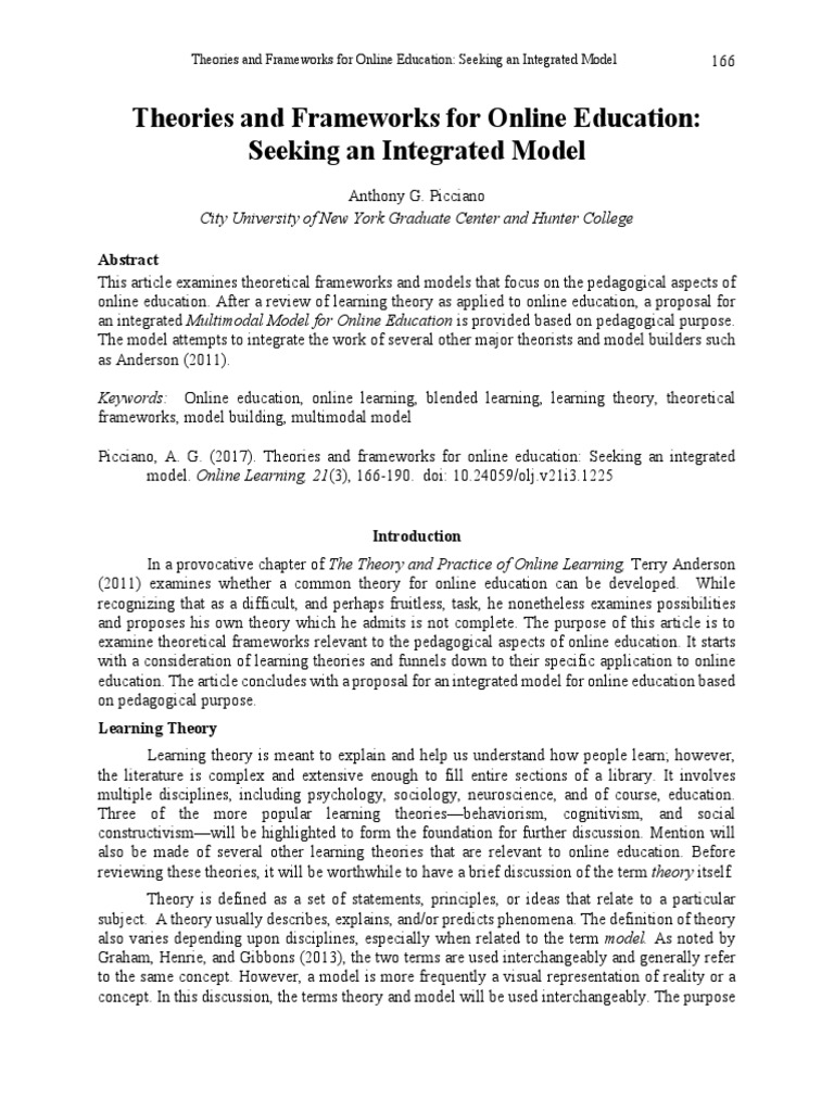 Online Learning Theory | PDF | Educational Technology | Constructivism (Philosophy Of Education)