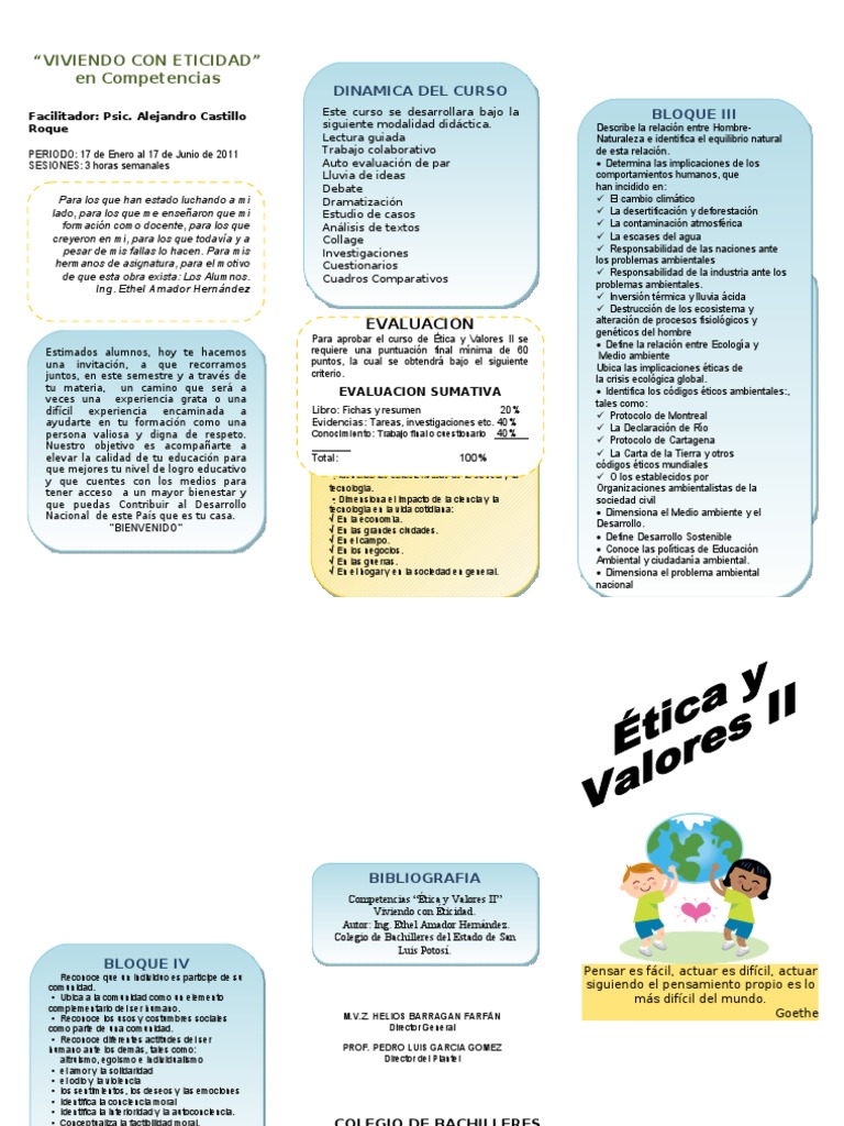 Triptico Etica y Valores II | Science | Individualismo Triptico Etica y Valores II | Science | Individualismo
