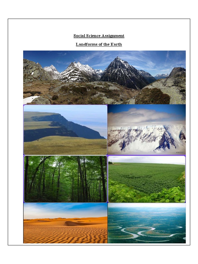 Landforms: Mountains, Plateaus, Plains & More | PDF | Plateau | Mountains