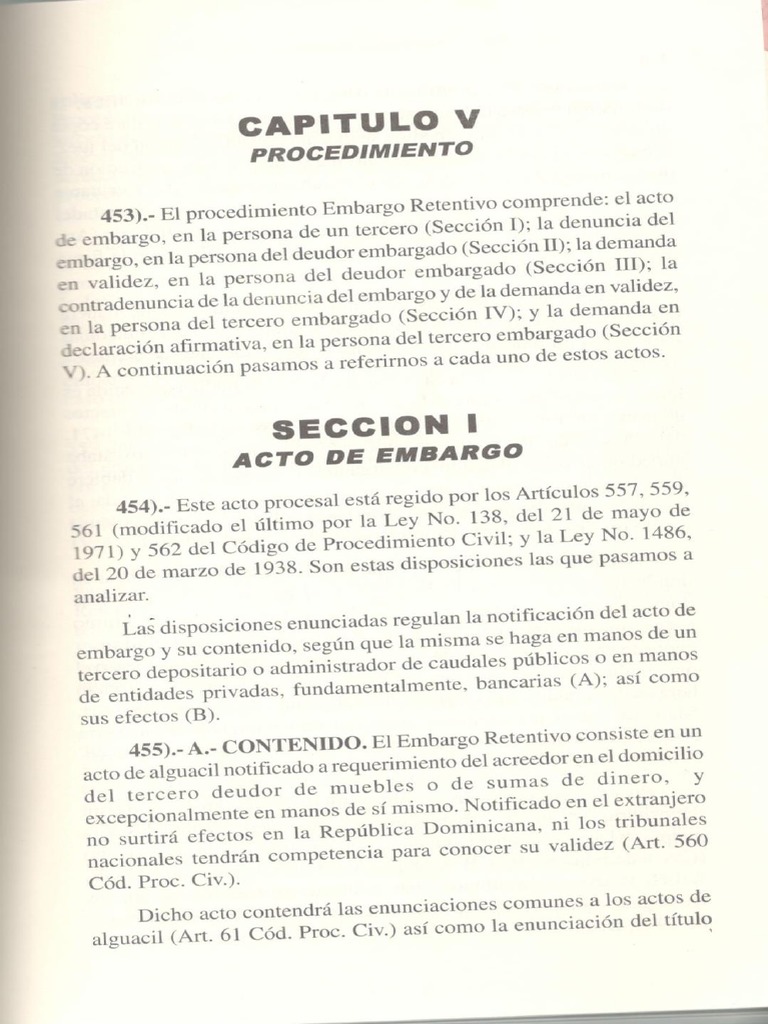 Embargo Retentivo (Mariano German) PDF | PDF