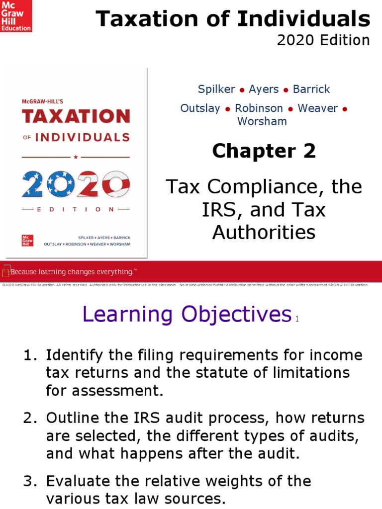 Tax Compliance, The IRS, and Tax Authorities: 2020 Edition | PDF ...