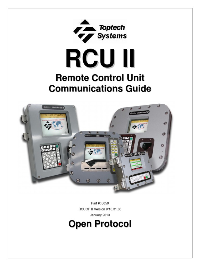RCU II Open Protocol Communication Manual FV 9 10 31 08 PDF | PDF | Electrical Wiring | Computer ...