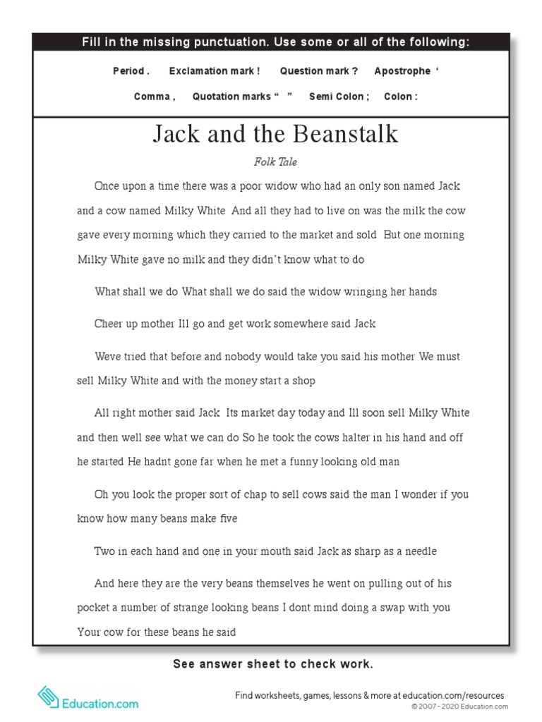 Practice Punctuation | PDF