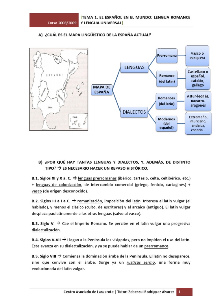 Historiadelalengua | PDF | Lengua española | latín