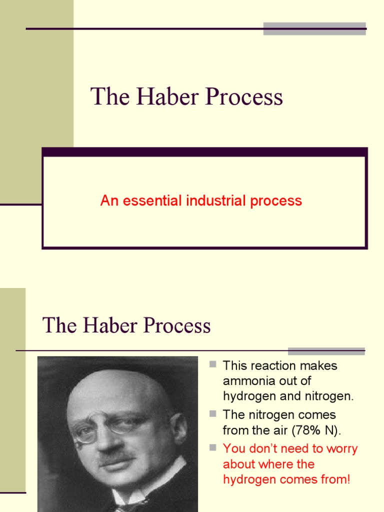 Overview of the Haber Process | PDF