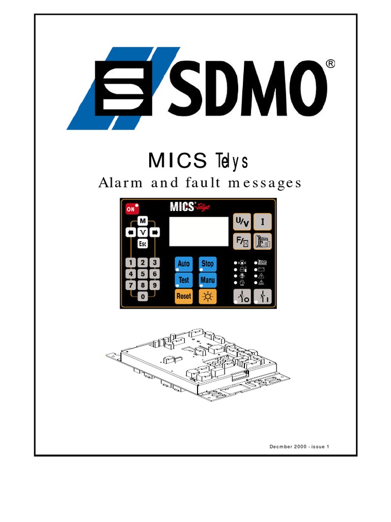 Mics MICS Telys Telys: Alarm and Fault Messages | PDF | Relay | Electricity