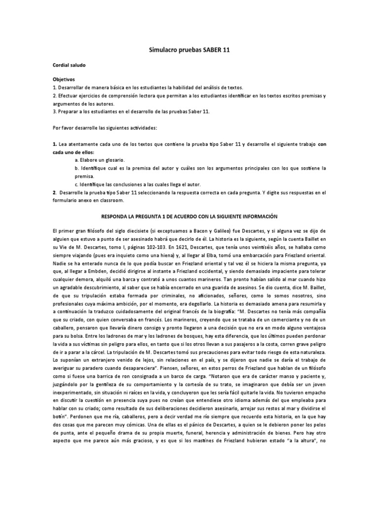 Simulacro Pruebas SABER 11 Filosofia | PDF | Códice | Justicia Simulacro Pruebas SABER 11 Filosofia | PDF | Códice | Justicia