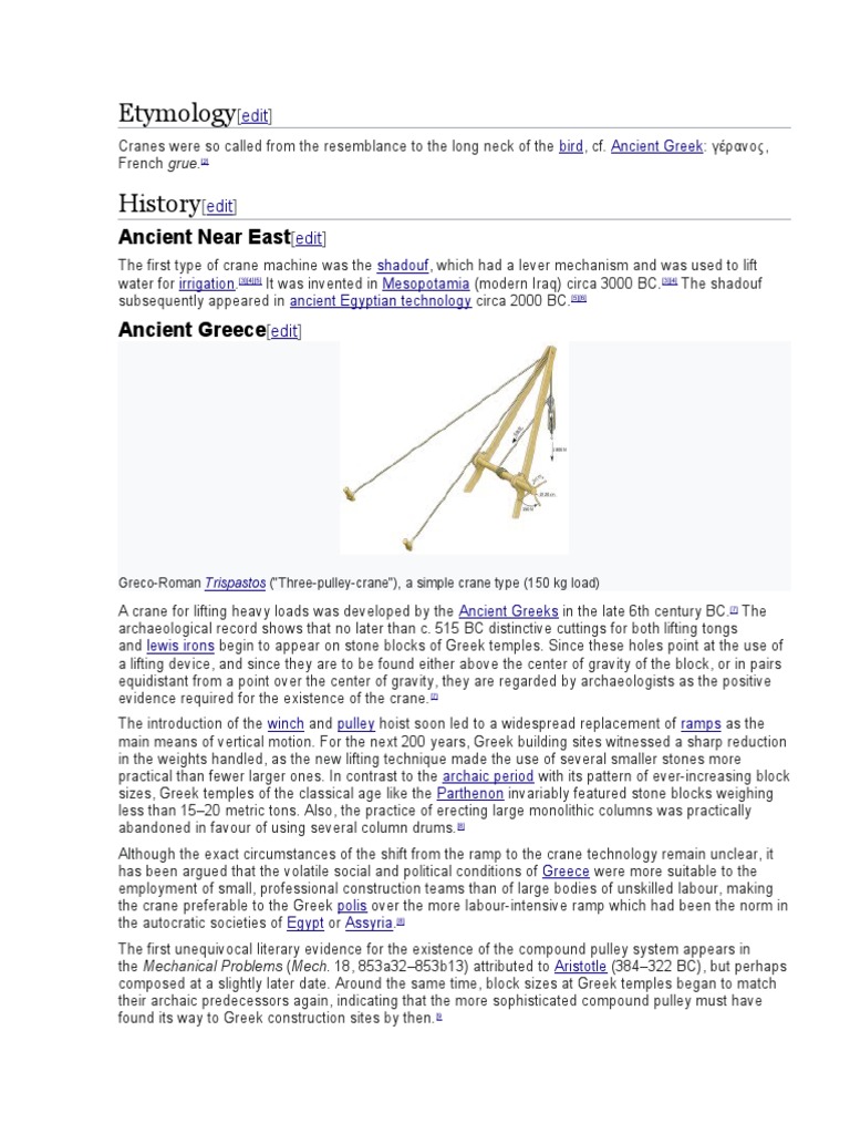 Etymology: Ancient Near East | Download Free PDF | Crane (Machine)