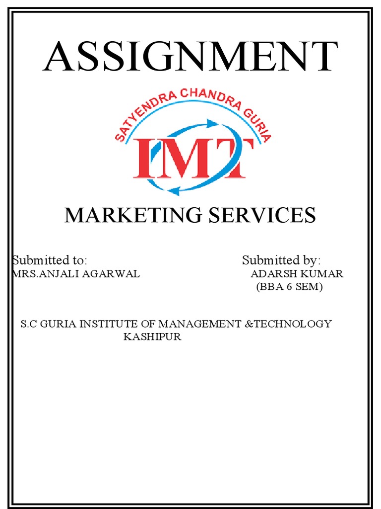 ASSIGNMENT Front Page Format | PDF