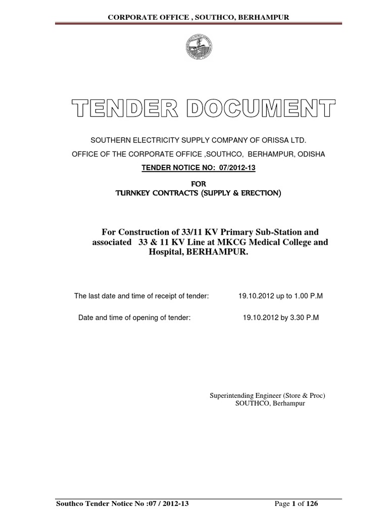 Finallllll Tender MKCG PDF | PDF | Specification (Technical Standard ...