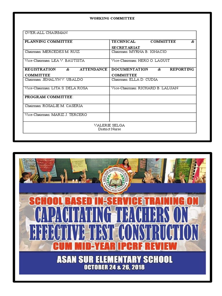 Planning Committee Technical Committee & Secretariat | PDF