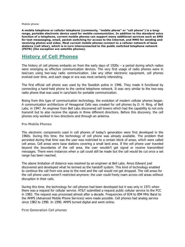 Final Introduction | PDF | Mobile Phones | Telephone