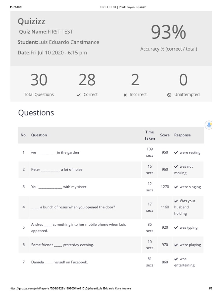Quizizz: Questions | PDF
