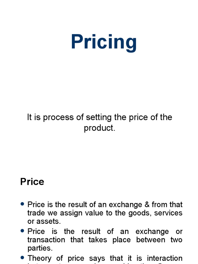 Pricing | PDF | Pricing | Demand