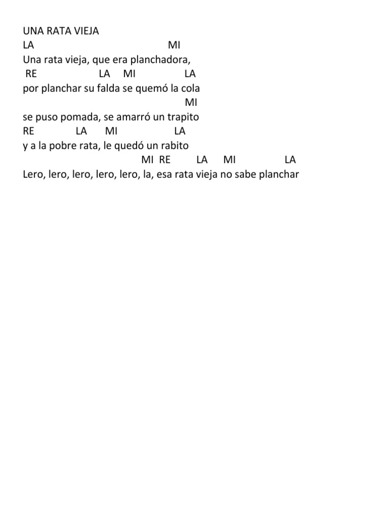 Una Rata Vieja PDF | PDF