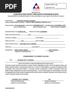 DOLE CSHP Form | PDF | Employment | Occupational Safety And Health