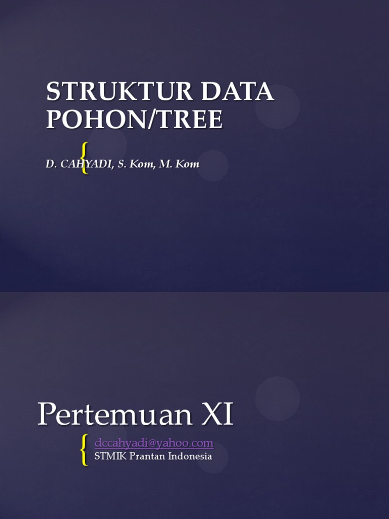 Struktur Data Pohon dan Biner | PDF | Metode & Bahan Ajar | Griya & Taman