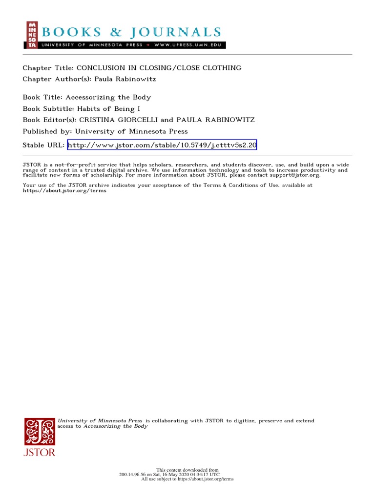 Conclusion in Closingclose Clothing | PDF | Dress | Clothing