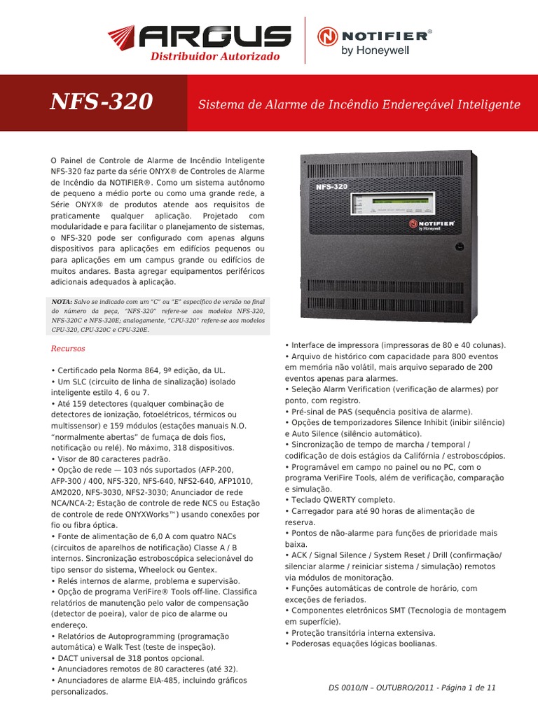 Painel nfs-320 PDF | PDF | PCs (computadores) | Rede de computadores
