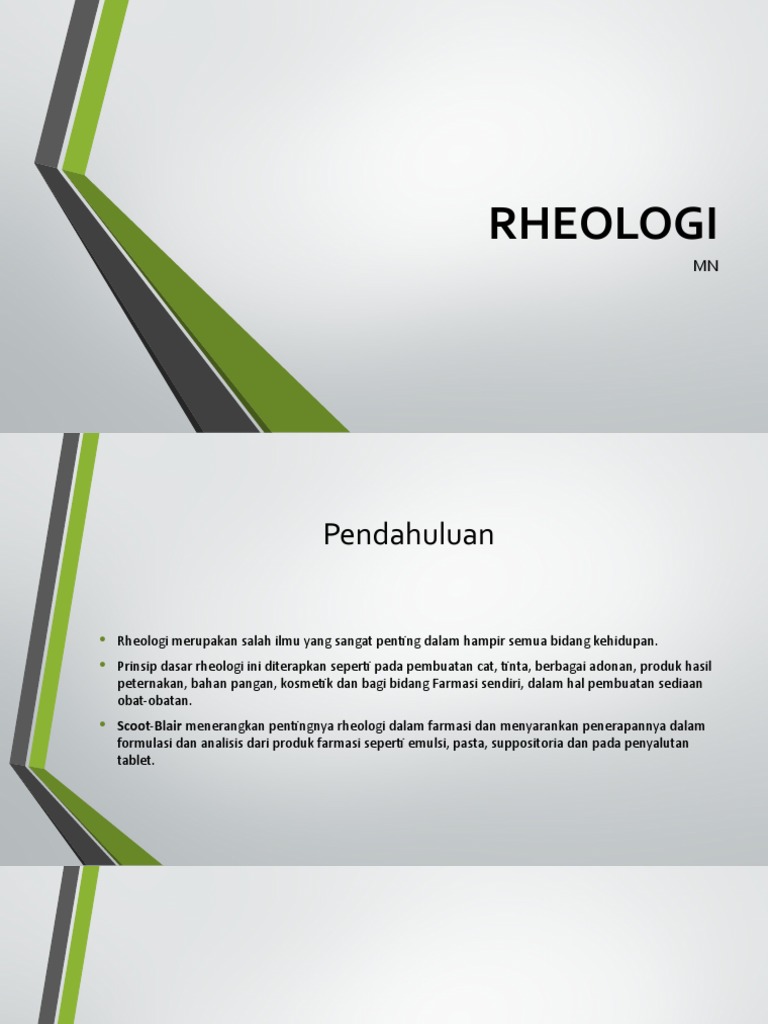 Rheologi | PDF