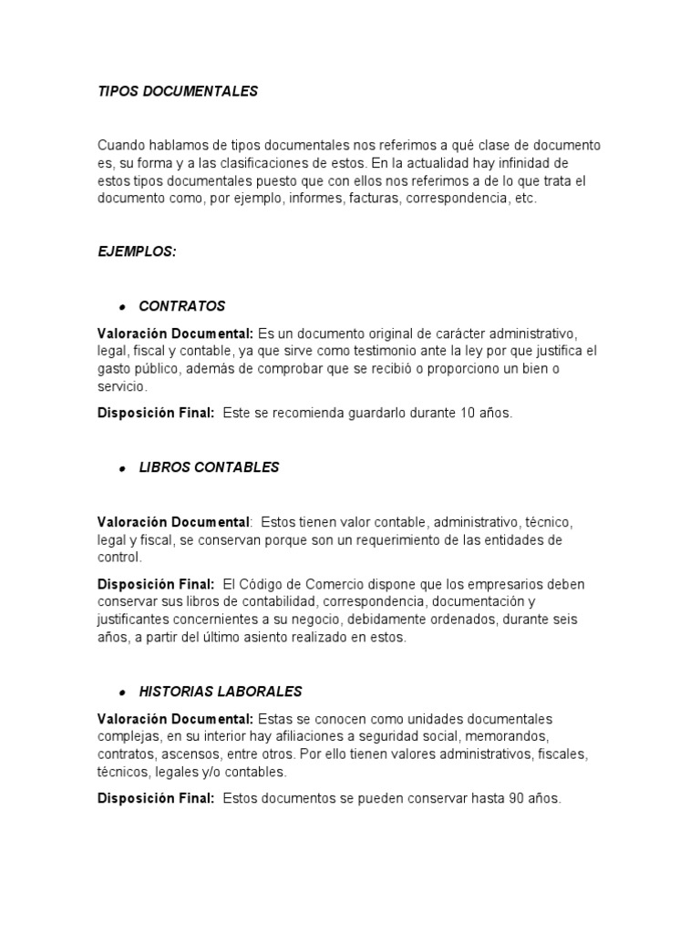 Ensayo Tipos Documentales | PDF