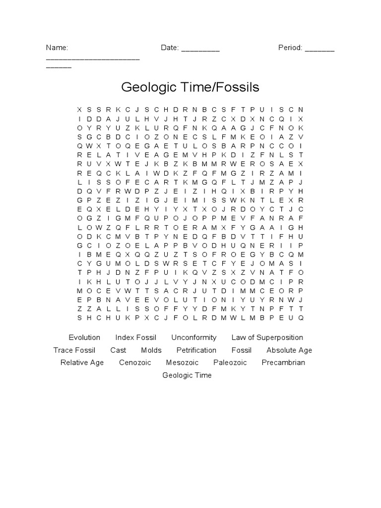 Geologic TimeFossils | PDF | Geology Of North America | Geology Of The ...