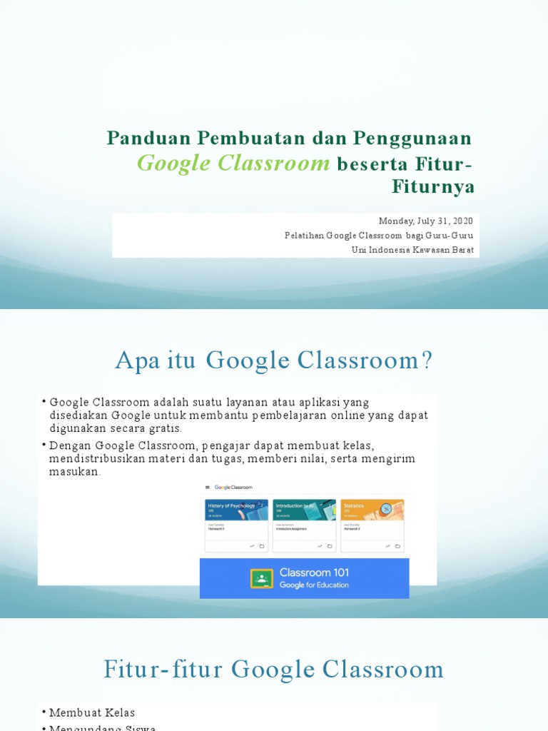 Panduan Lengkap Google Classroom | PDF