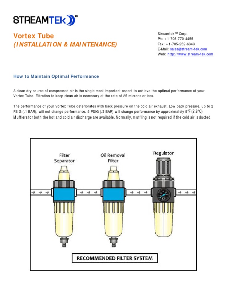 Vortex Tube | PDF | Pipe (Fluid Conveyance) | Atmosphere Of Earth