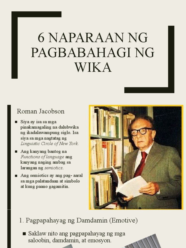 6 Naparaan NG Pagbabahagi NG Wika | PDF