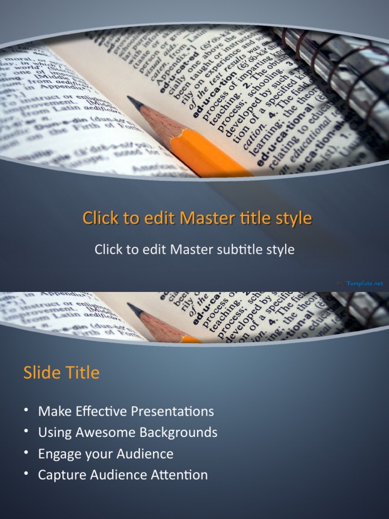 01 Book Education PPT Template | PDF
