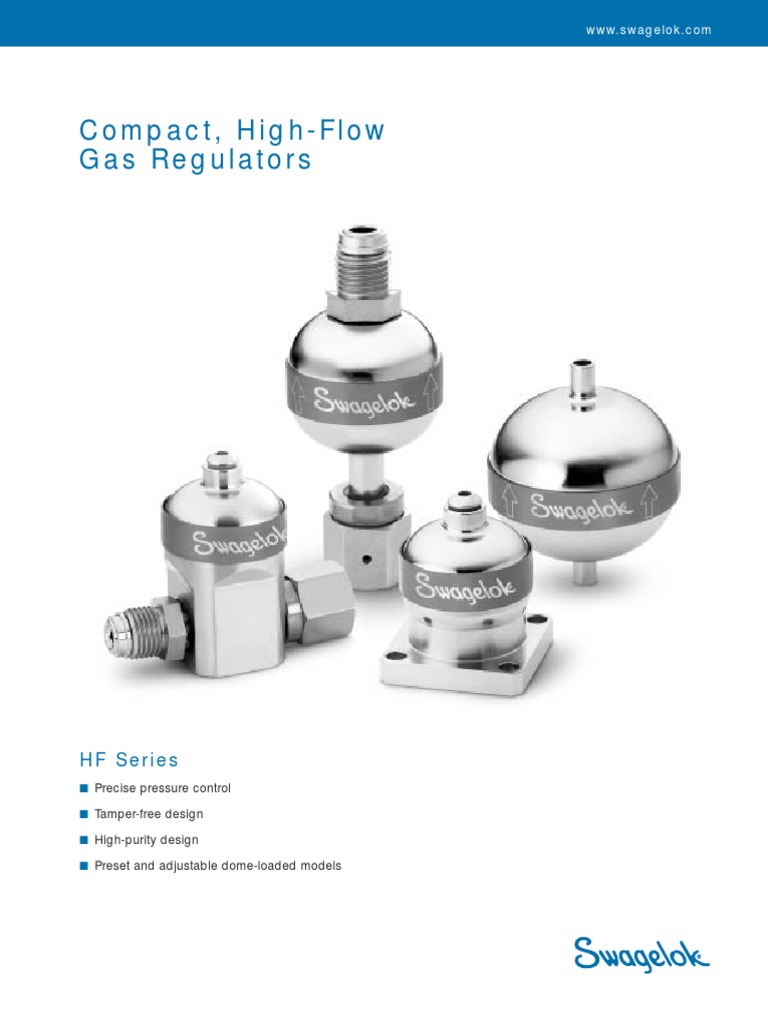 Compact, High-Flow Gas Regulators: HF Series | Download Free PDF ...