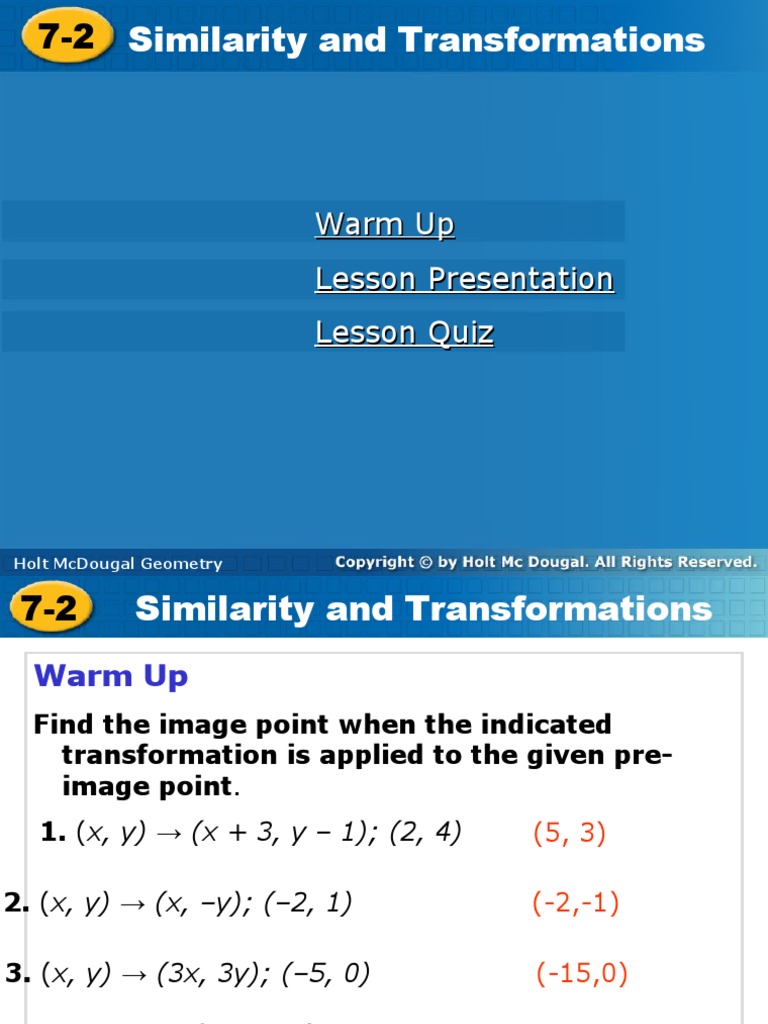 Warm Up Lesson Presentation Lesson Quiz | Download Free PDF | Euclid ...